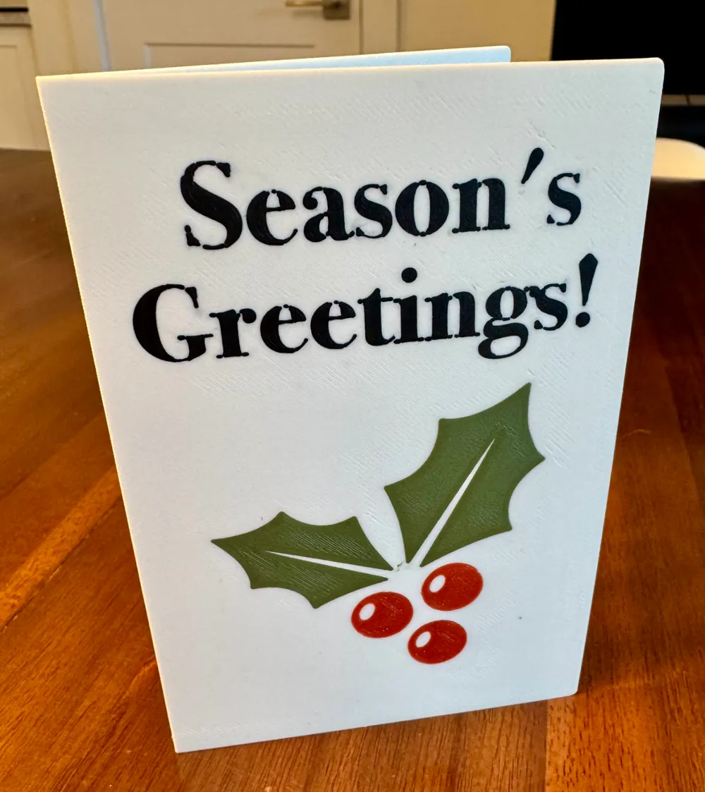 Customizable Christmas Cards - Free 3D Print Model - MakerWorld