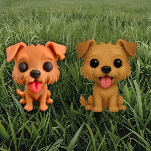 Funko Pop-style multicolor Chibi dog, mixed breed by CanariasPrinter3D ...