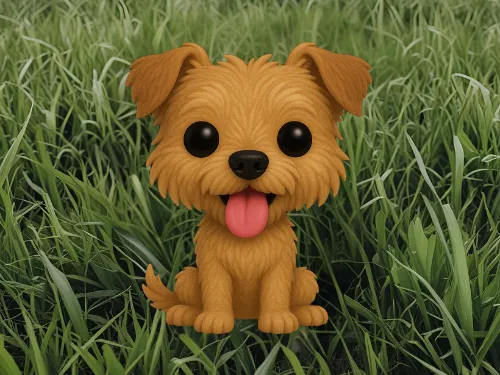 Perro perrito tipo Funko Chibi multicolor raza 3 - Modelo de impresión ...