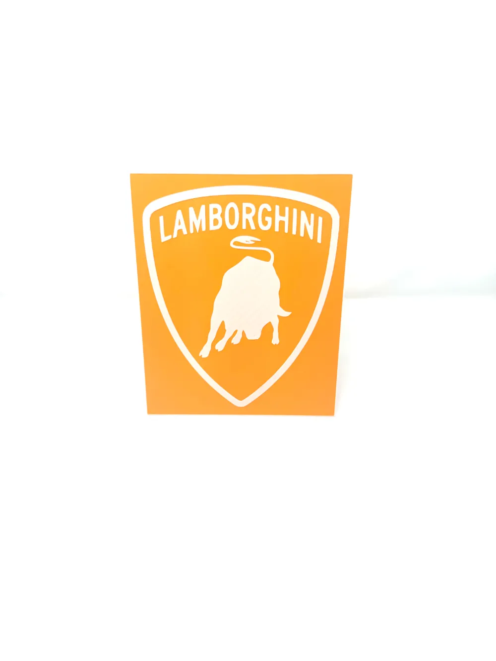Lamborghini Badge Logo Wall Art Sign - Free 3D Print Model - MakerWorld
