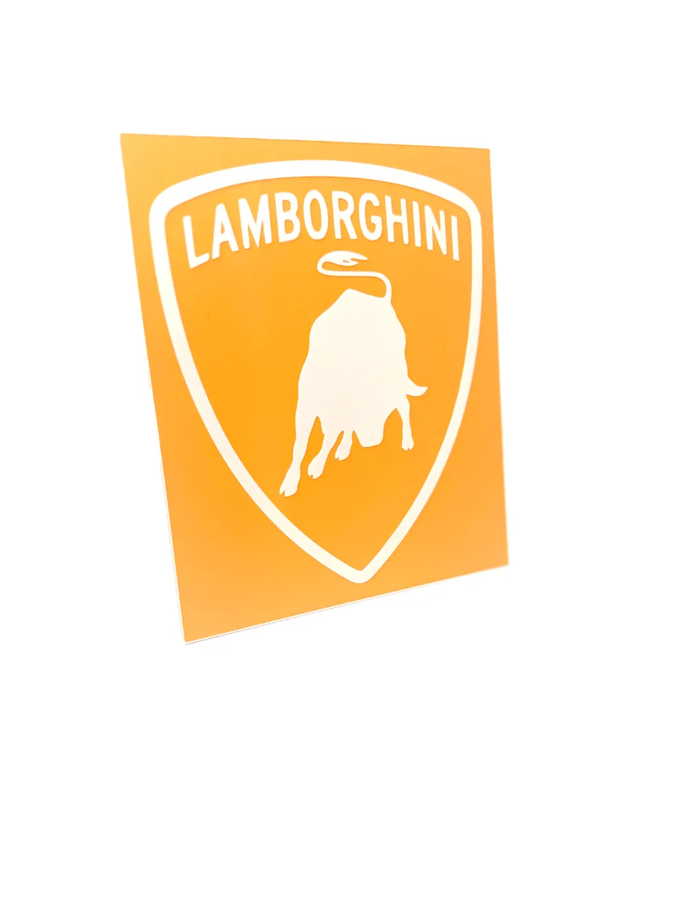 Lamborghini Badge Logo Wall Art Sign - Free 3D Print Model - MakerWorld