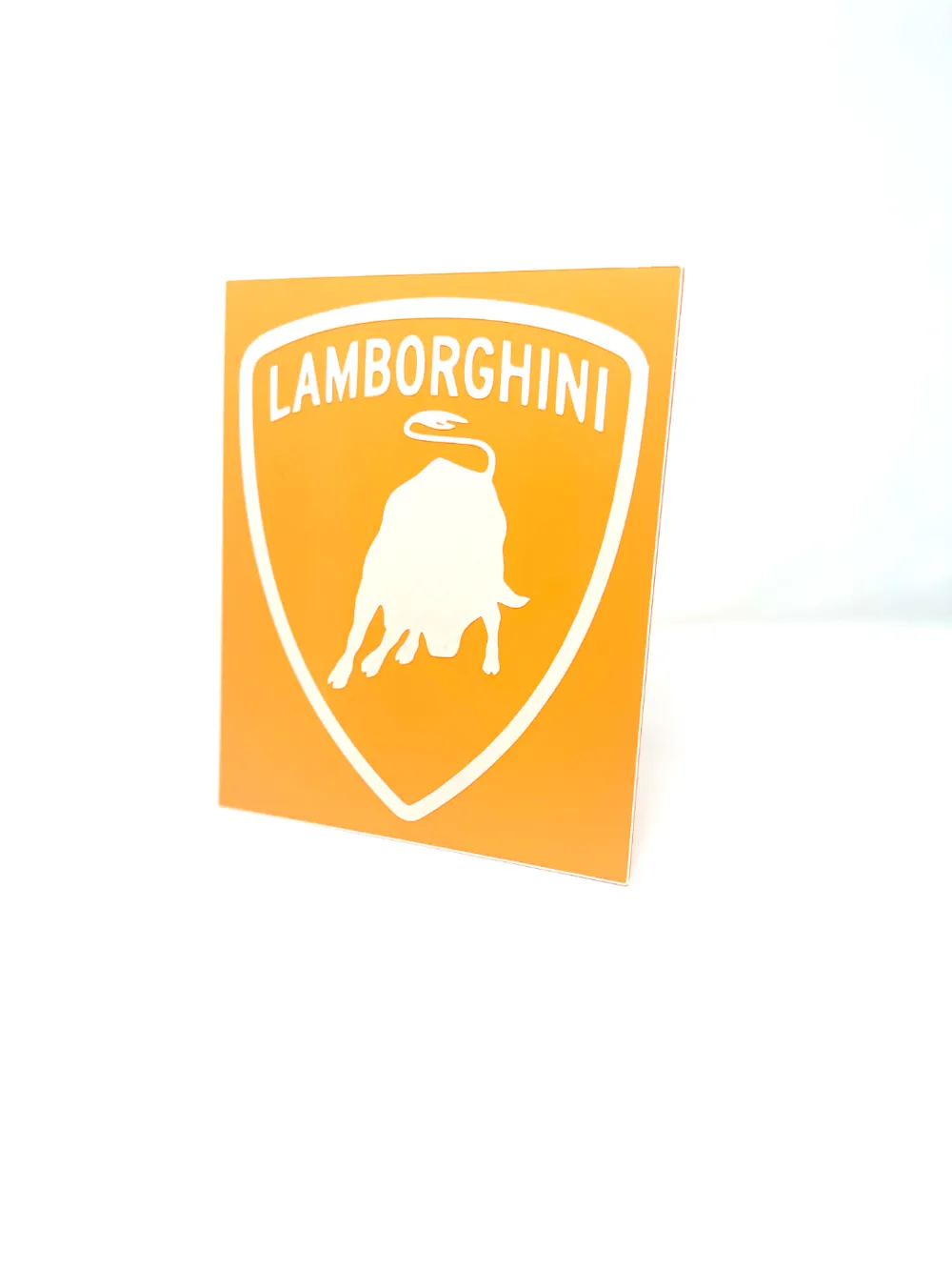 Lamborghini Badge Logo Wall Art Sign - Free 3D Print Model - MakerWorld