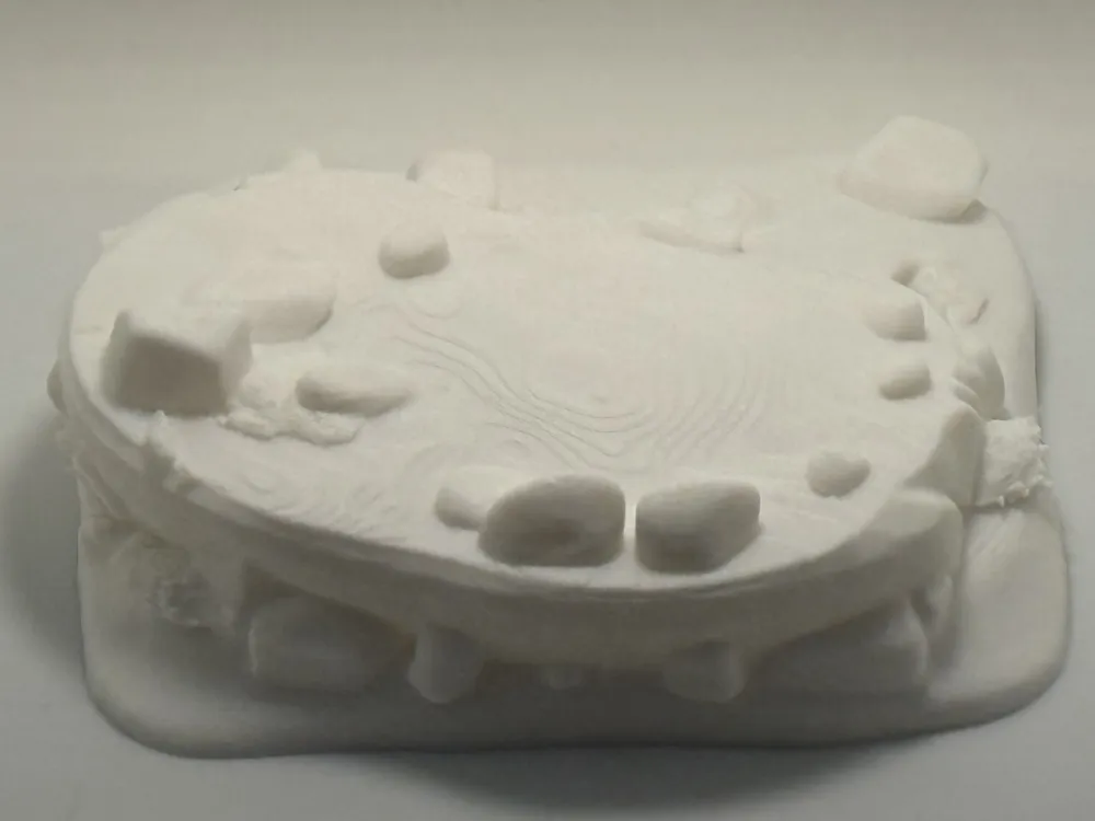 Rugged Sloped Rocky Terrain Platform Base - Free 3D Print Model ...