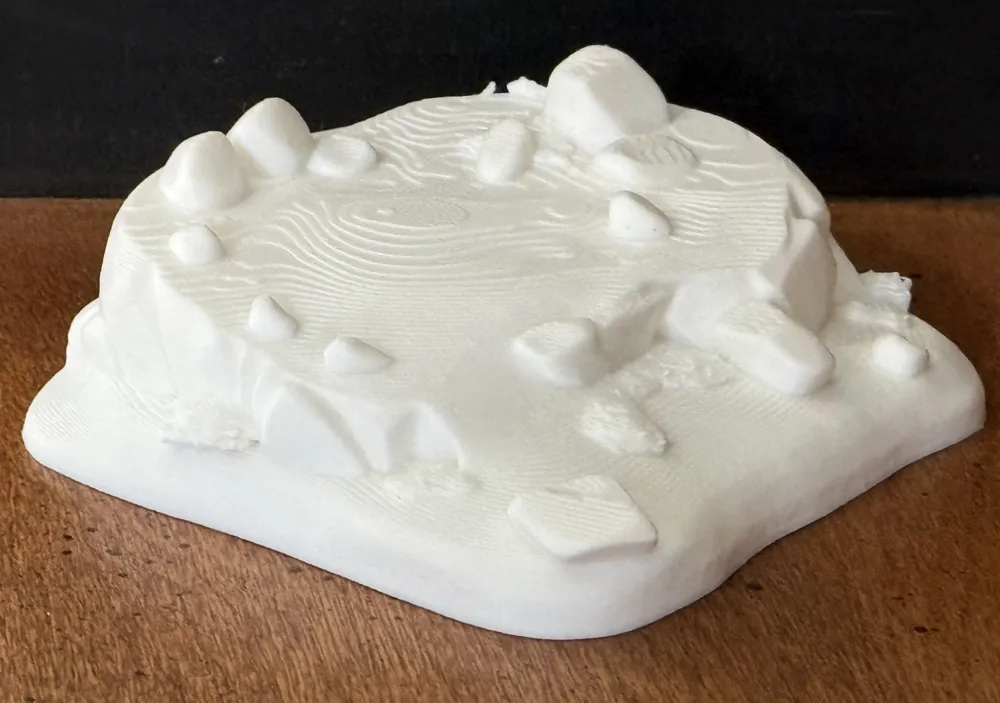 Rugged Sloped Rocky Terrain Platform Base by Scott MakerWorld: Download ...