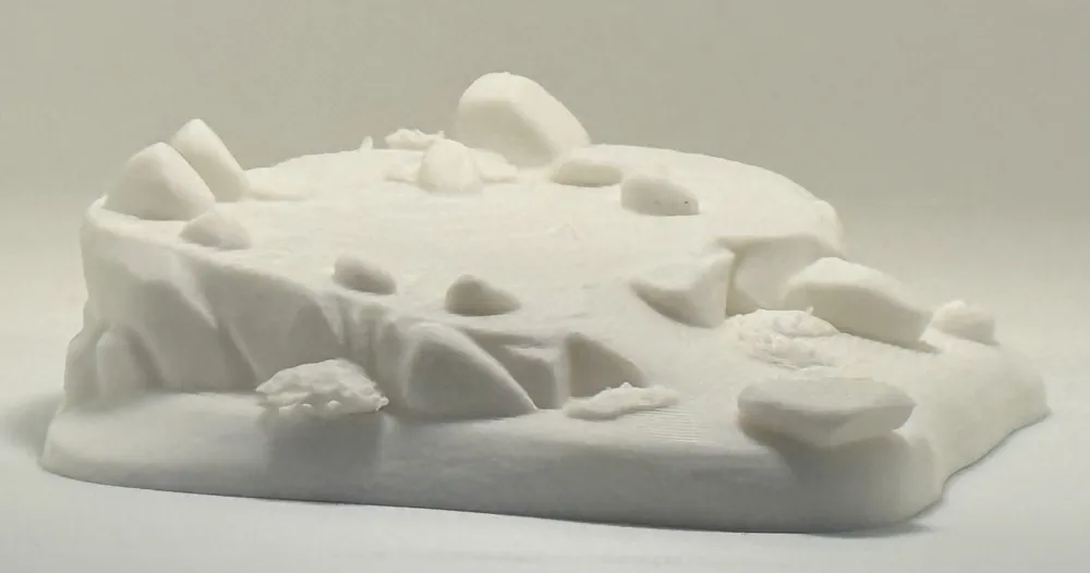 Rugged Sloped Rocky Terrain Platform Base - Free 3D Print Model ...