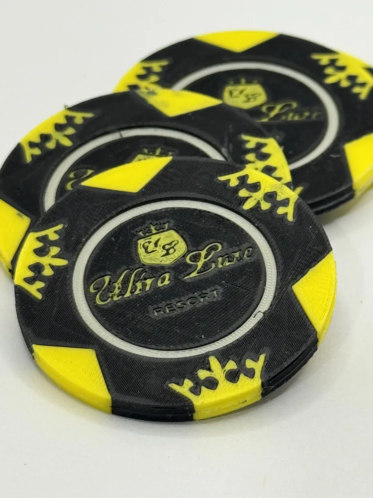 Fallout New Vegas Ultra-Luxe Poker chip by NerdForge go MakerWorld ...