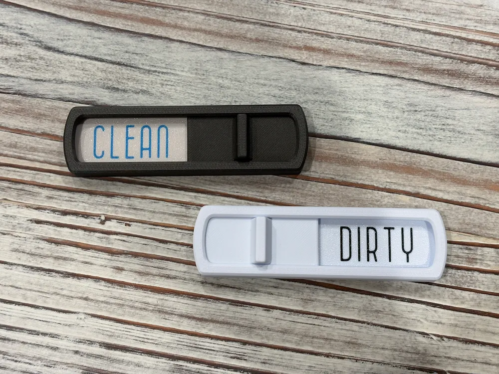 Dishwasher clean/dirty sign - Free 3D Print Model - MakerWorld