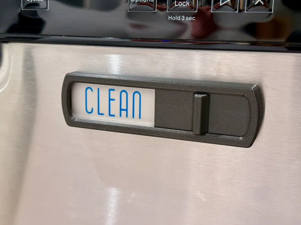Dishwasher clean/dirty sign - Free 3D Print Model - MakerWorld