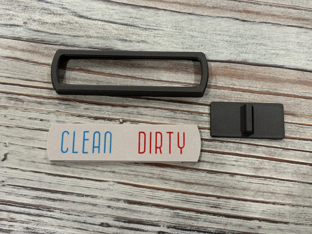 Dishwasher clean/dirty sign - Free 3D Print Model - MakerWorld