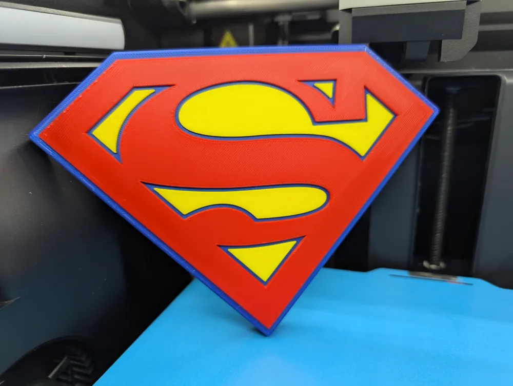 Superman Oversized Pendant and Chain by MFDesigns3D MakerWorld: Download Free 3D Models