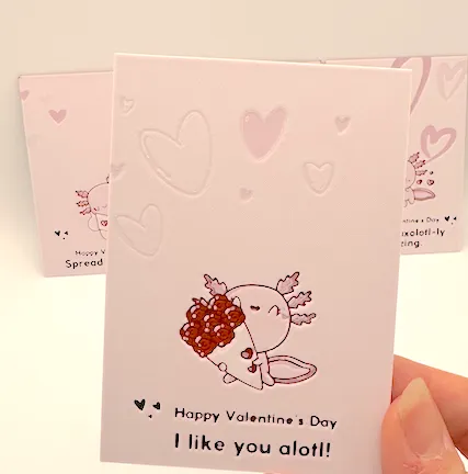 Axolotl valentines cards set 2 by Taikounou - MakerWorld