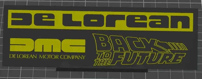 Back To The Future Name Plate by GaryM MakerWorld: Download Free 3D Models