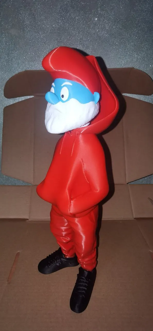 Papa Smurf Urban Fan Art by UpcridMakerWorld: Download Free 3D Models