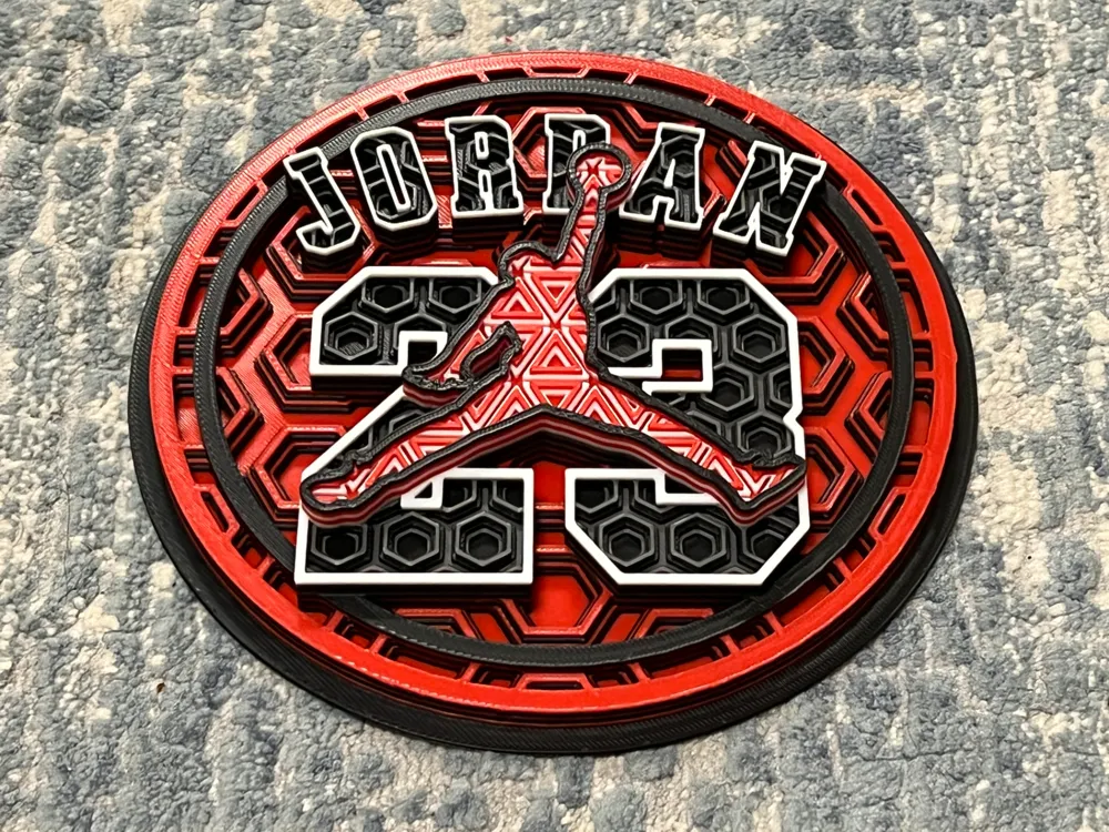Michael Jordan, Chicago Bulls Dimensional Mosaic - Free 3D Print Model ...