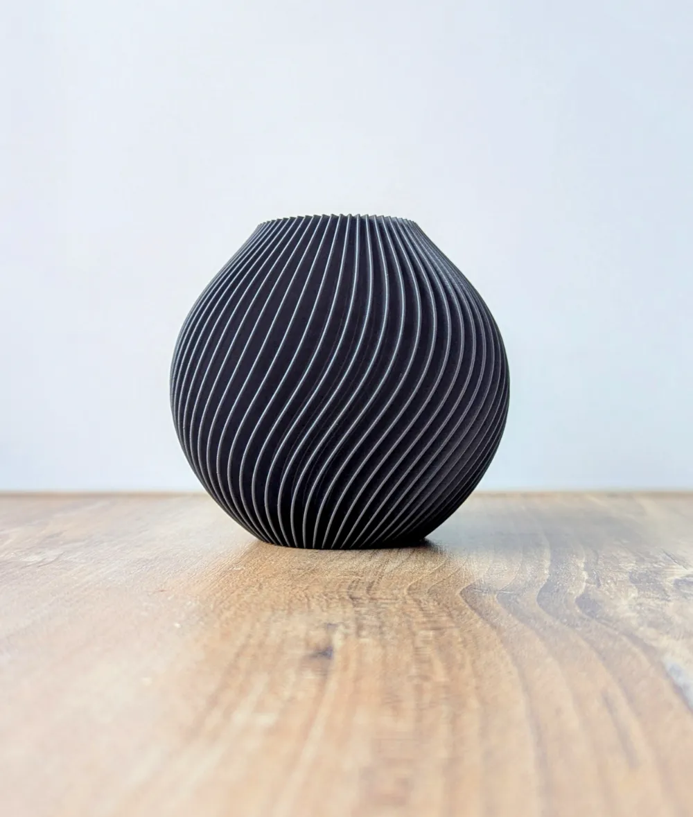 Spiral Bowl Vase | by bixi | Flower decoration by bixi - MakerWorld
