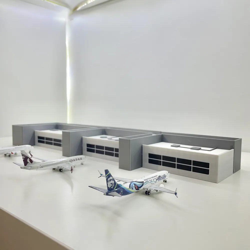 1:400 Model Aircraft Airport Terminal - Free 3D Print Model - MakerWorld