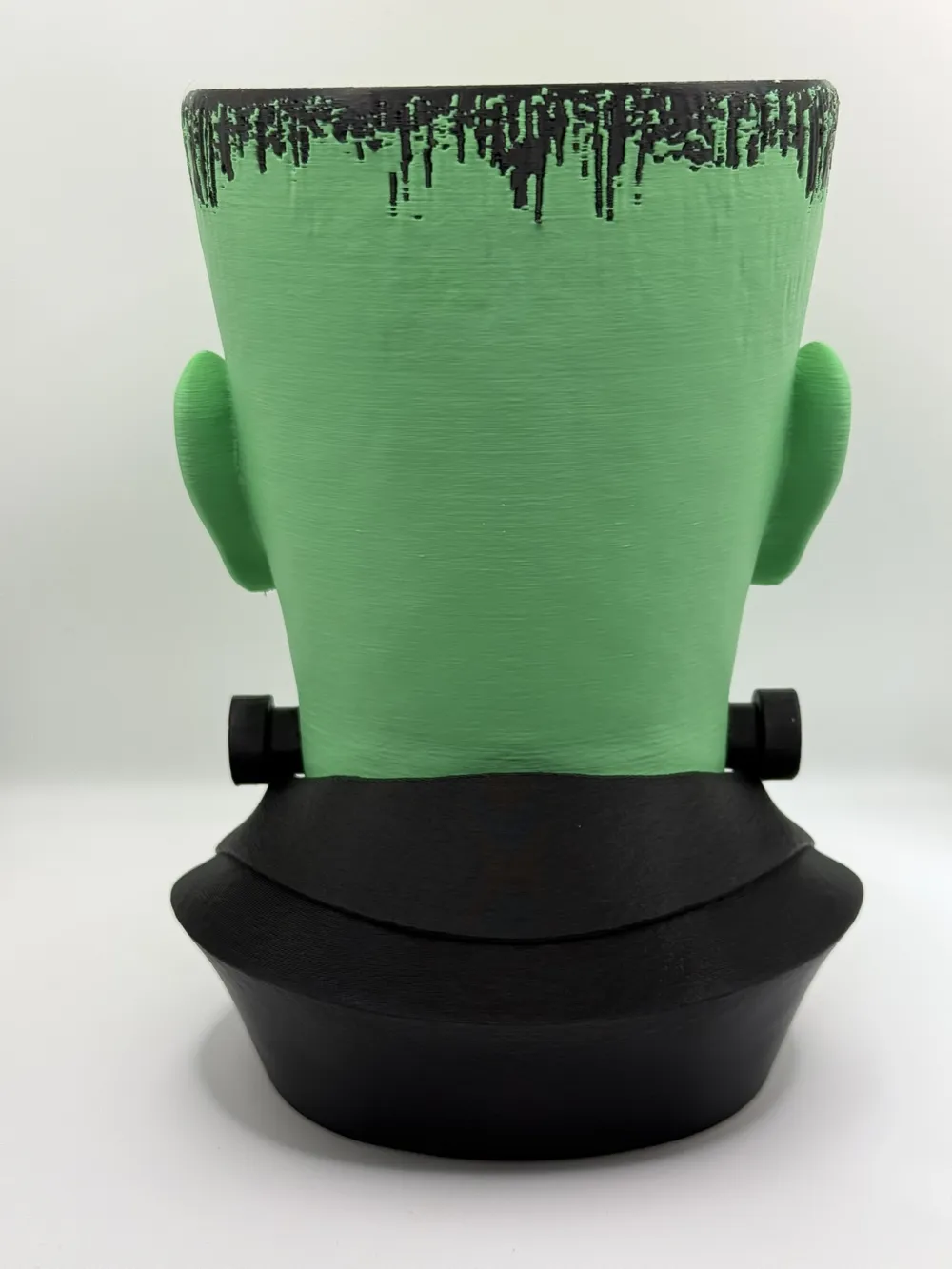 Frankenstein Head Halloween Candy and Flower Pot - Free 3D Print Model ...