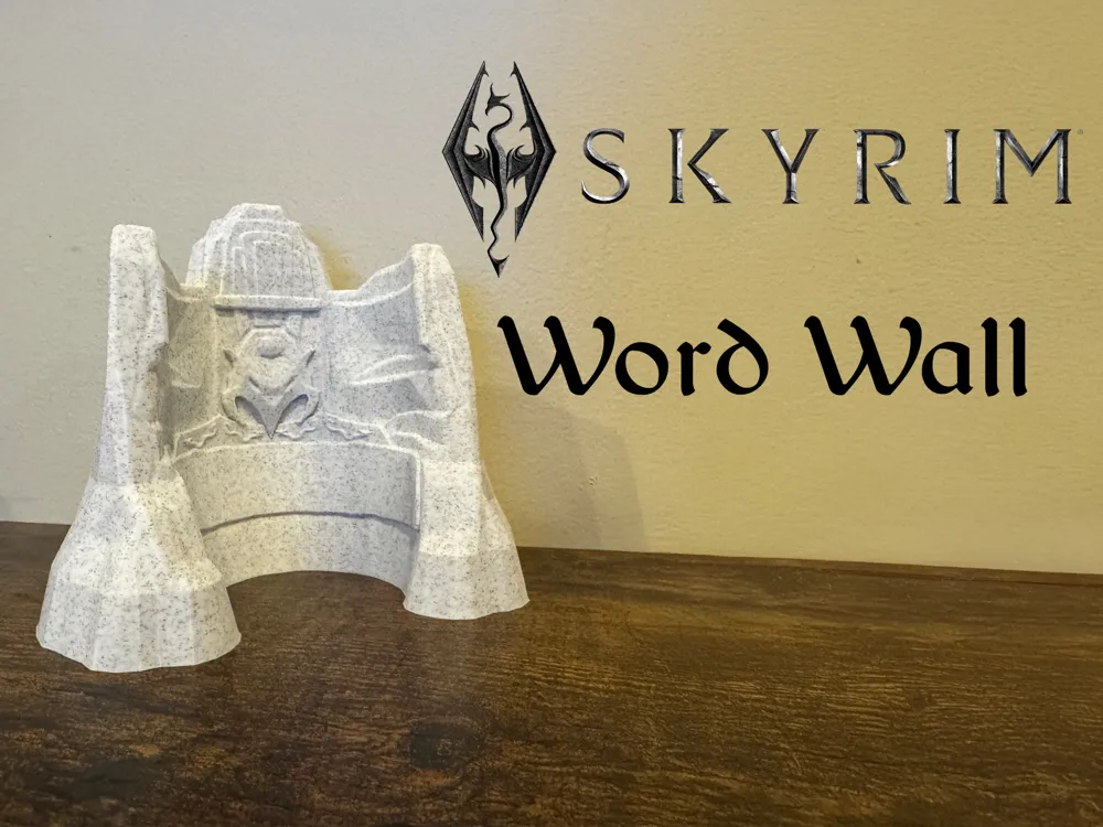 Skyrim Word Wall by Mentuisian Design - MakerWorld