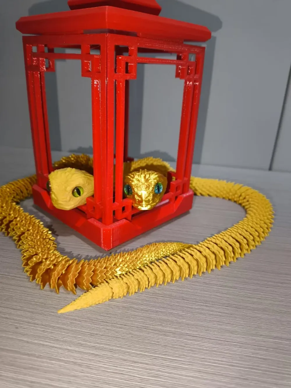 Golden Python (Cute Snake) by 小鸡创意工坊3DMakerWorld: Download Free 3D Models