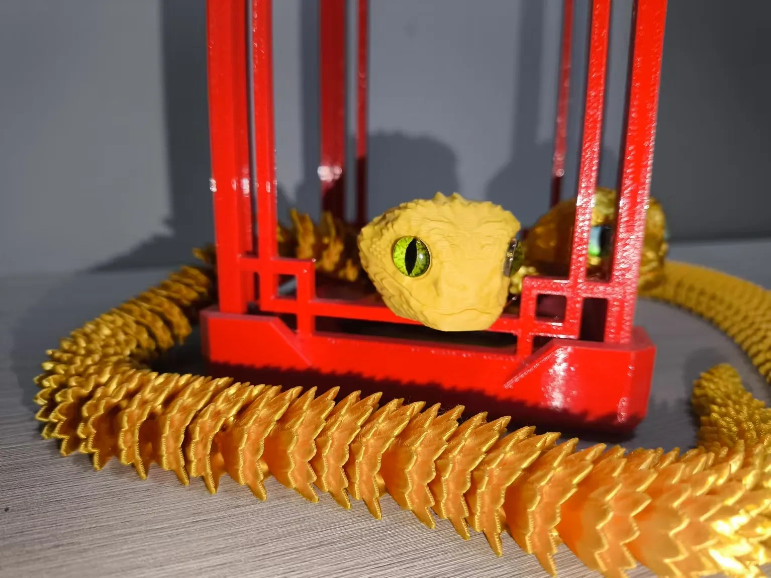 Golden Python (Cute Snake) by user_2872574134 - MakerWorld