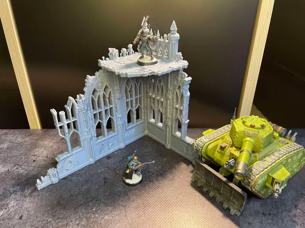 Wargame terrain Medium Imperial ruins by Wargame Terrain Print ...