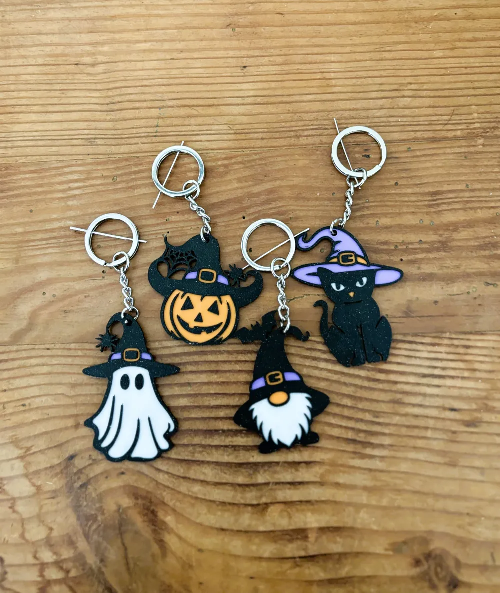 halloween keychain 4 types by Cj 3DPRINT MakerWorld: Download Free 3D ...