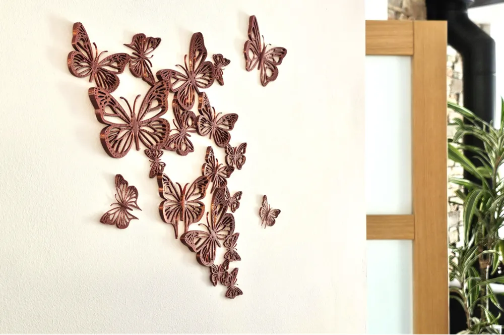 large and customisable butterflies wall art by dom_reloaded - MakerWorld