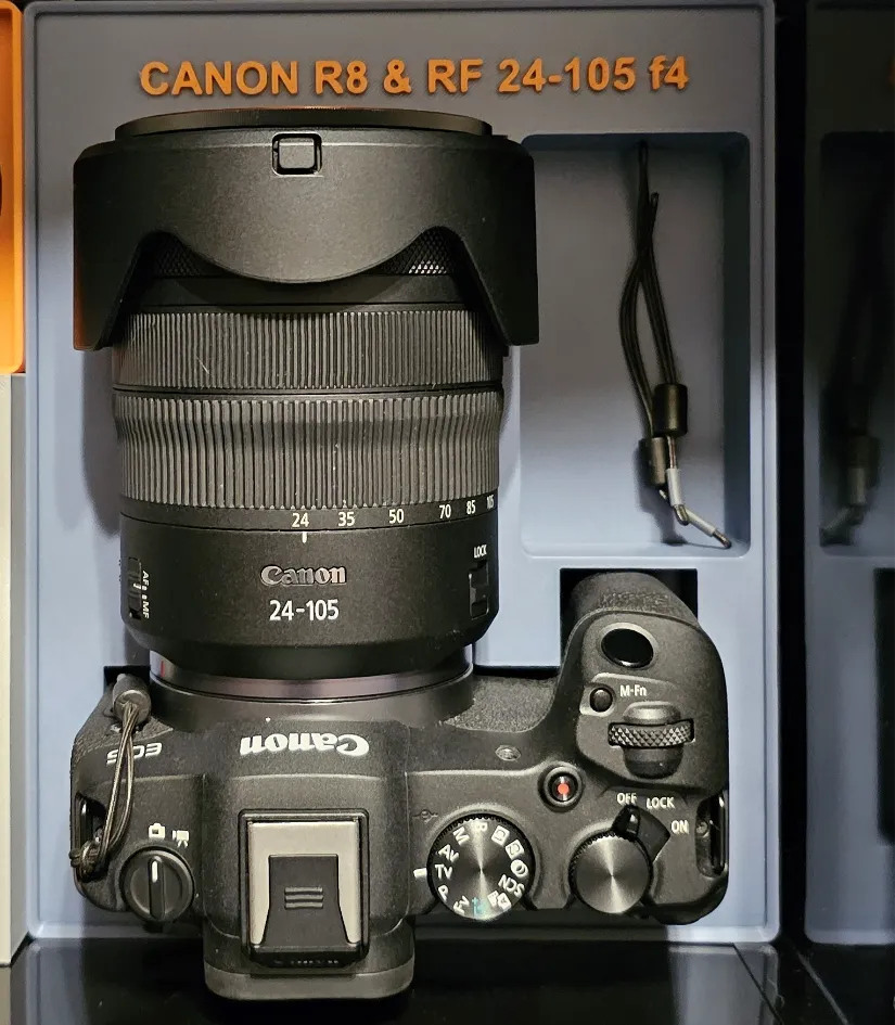 Gridfinity - 4x5 - Canon R8 & RF 24-105 f4 by user_4281327316 - MakerWorld