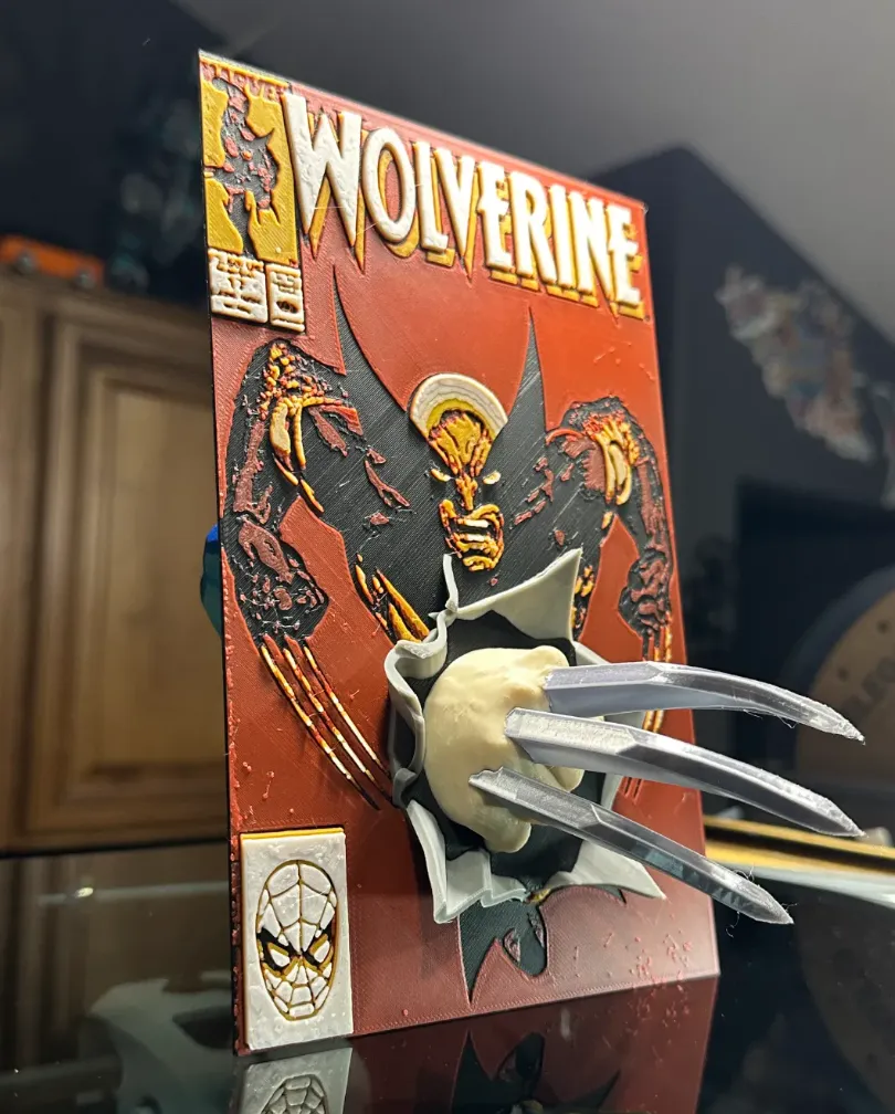 Wolverine Comic Pop Out Art by PrintsByJare3D MakerWorld: Download Free ...