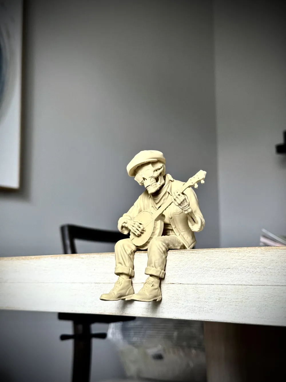 Ledge SkulZ - Edge Sitting Banjo Player Skull! - Free 3D Print Model ...