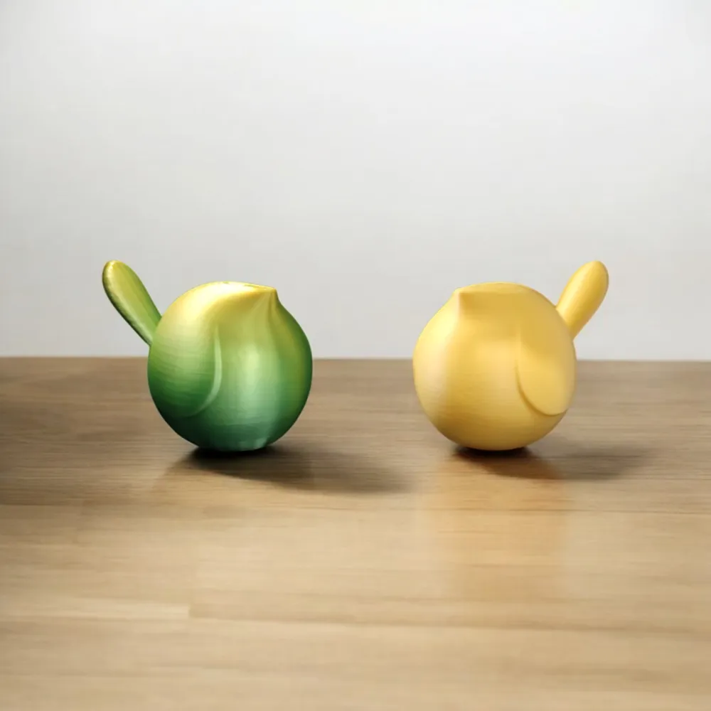 Minimalist Harmony: Modern Bird Duo by Eclipse 3D - MakerWorld