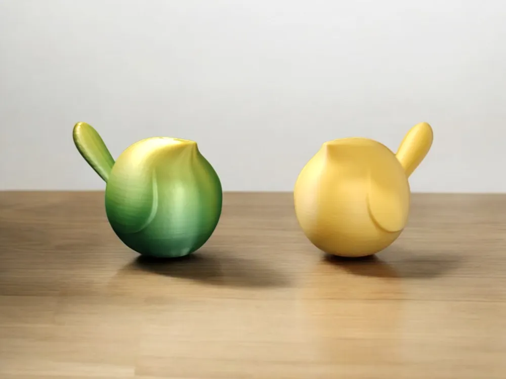 Minimalist Harmony: Modern Bird Duo by Eclipse 3D - MakerWorld
