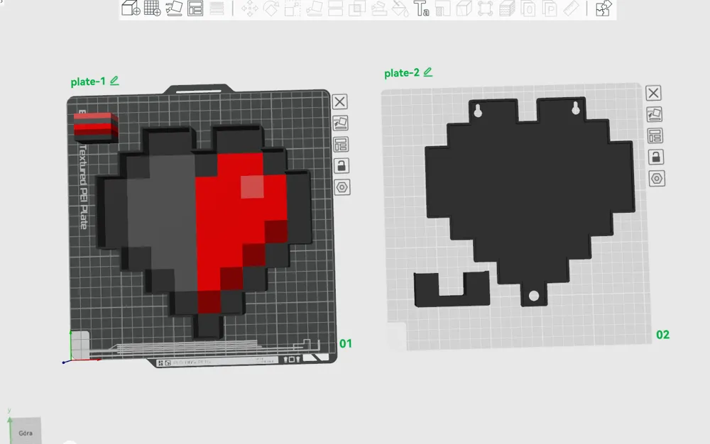 MINECRAFT HALF HEART LEDBOX LAMP WALLART DECOR - Free 3D Print Model ...