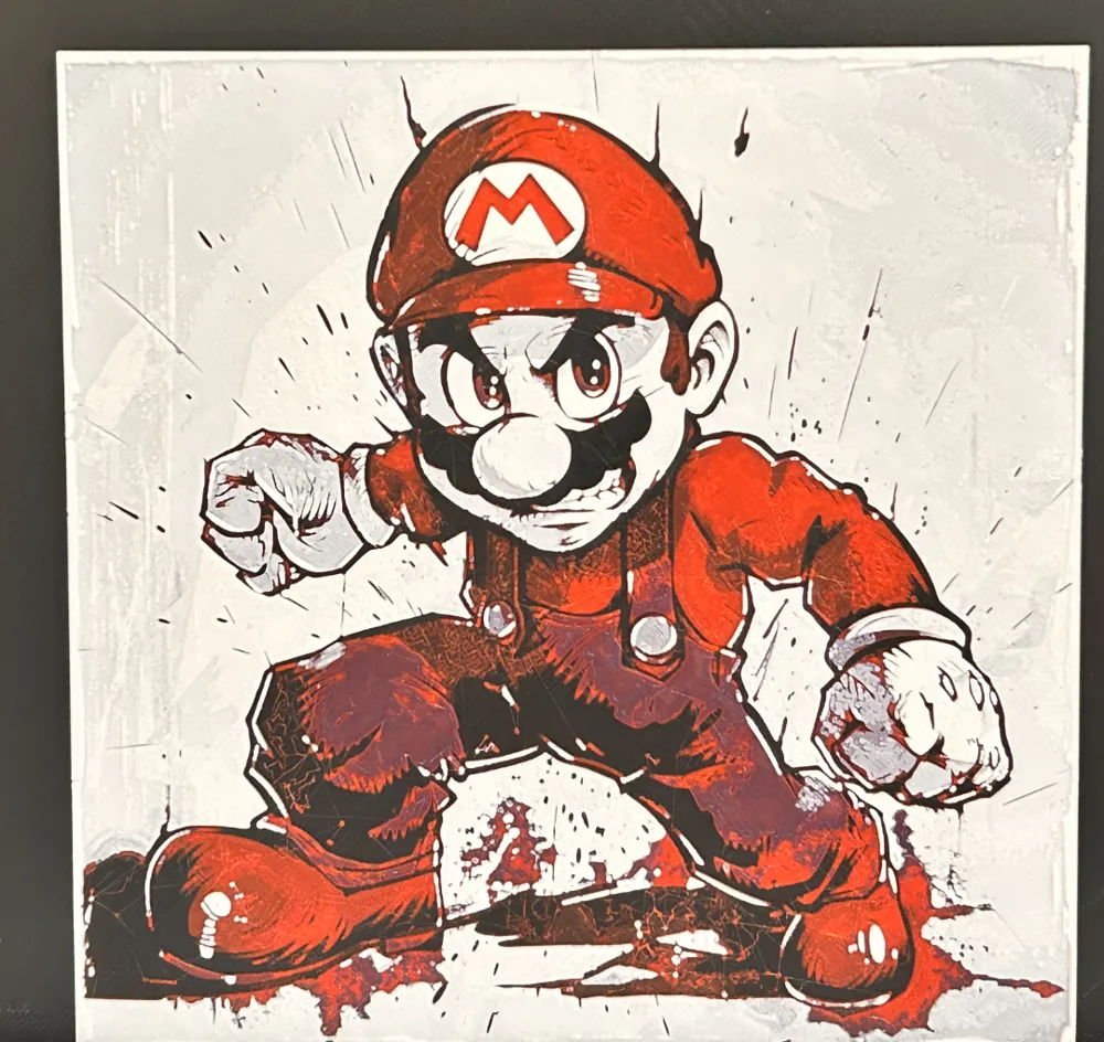 Mario Splash HueForge by tbosley02 - MakerWorld