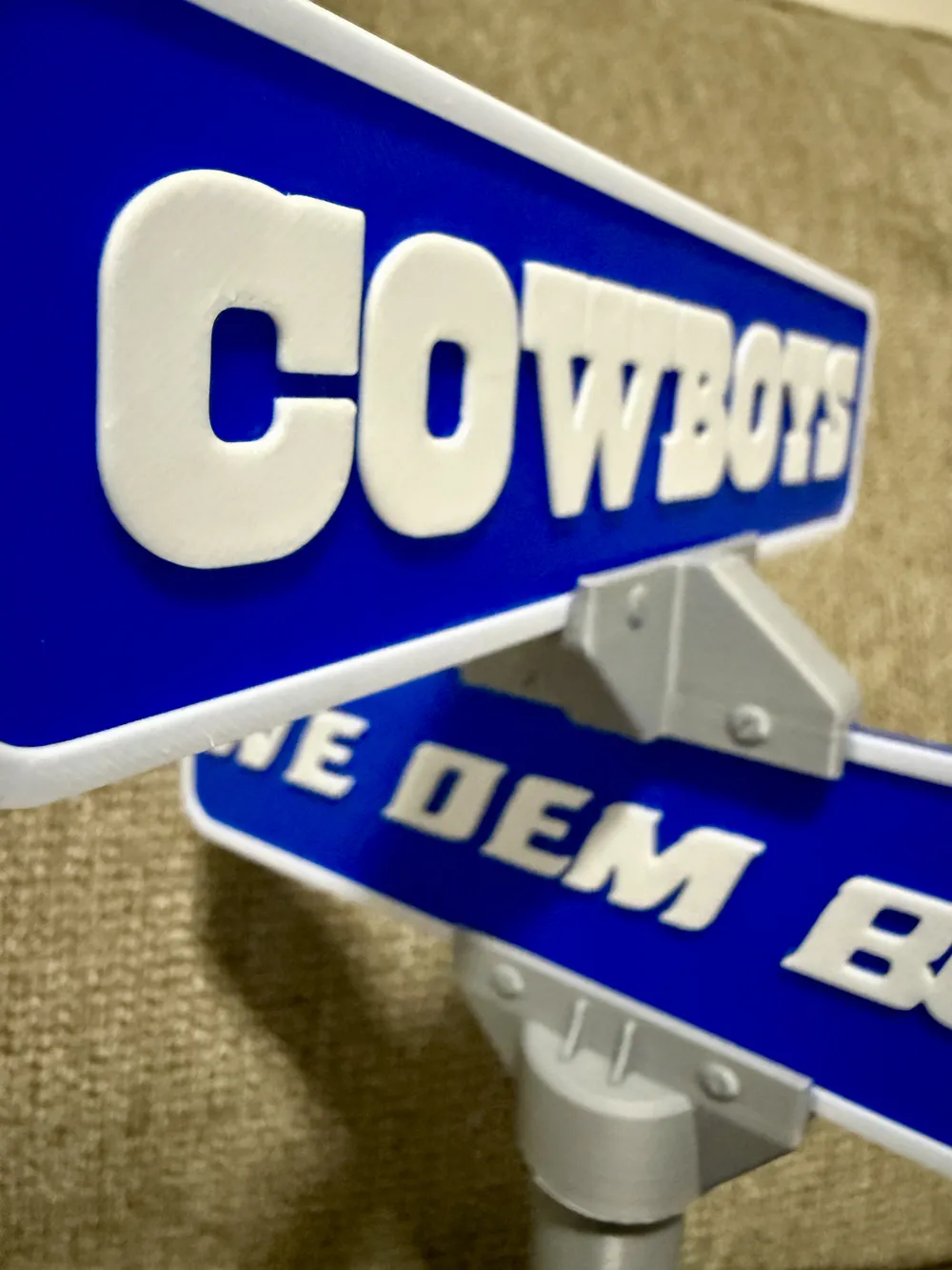 Dallas Cowboys We Dem Boyz street sign Remixed by CTK 3D Printing ...