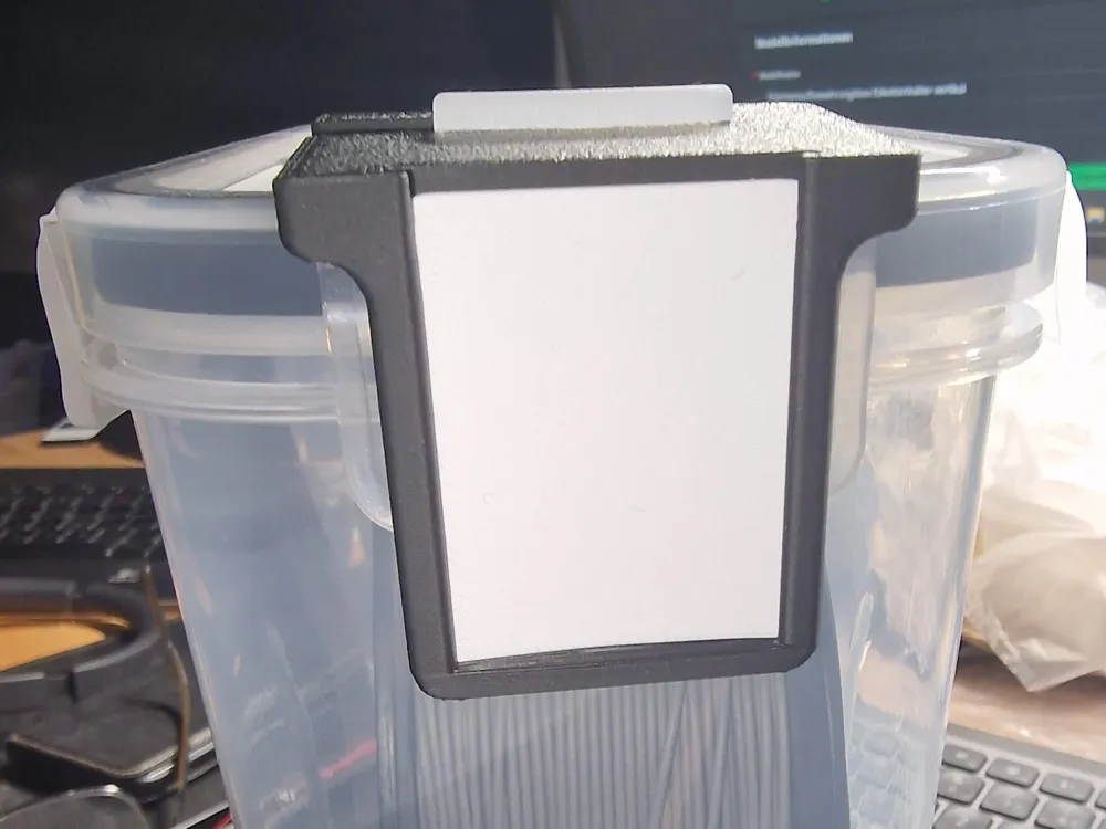 Filament Storage Box Label Holder Vertical - Free 3D Print Model ...