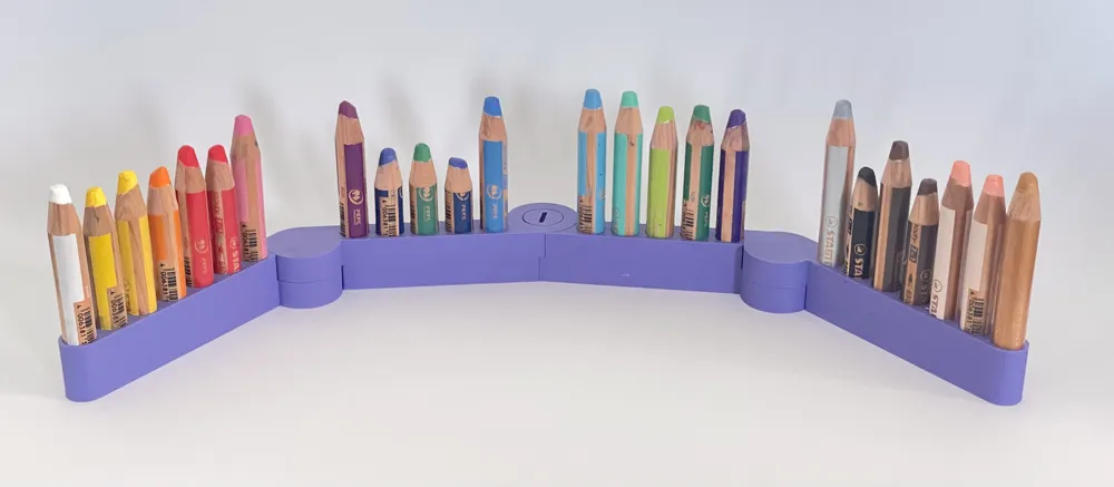 Draw & Fold – The Foldable Pencil Organizer by fsp MakerWorld: Download ...