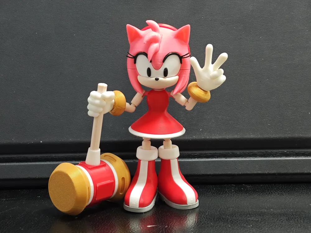 Amy Rose Articulated Figure from Sonic the Hedgehog (No AMS Required ...