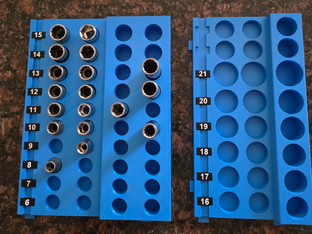 Socket Holder Trays Metric by DanBrownson MakerWorld: Download Free 3D ...