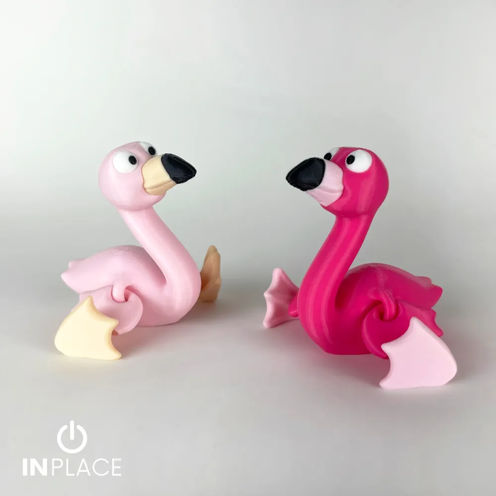 Cute Flamingo Articulated by InPlace MakerWorld: Download Free 3D Models