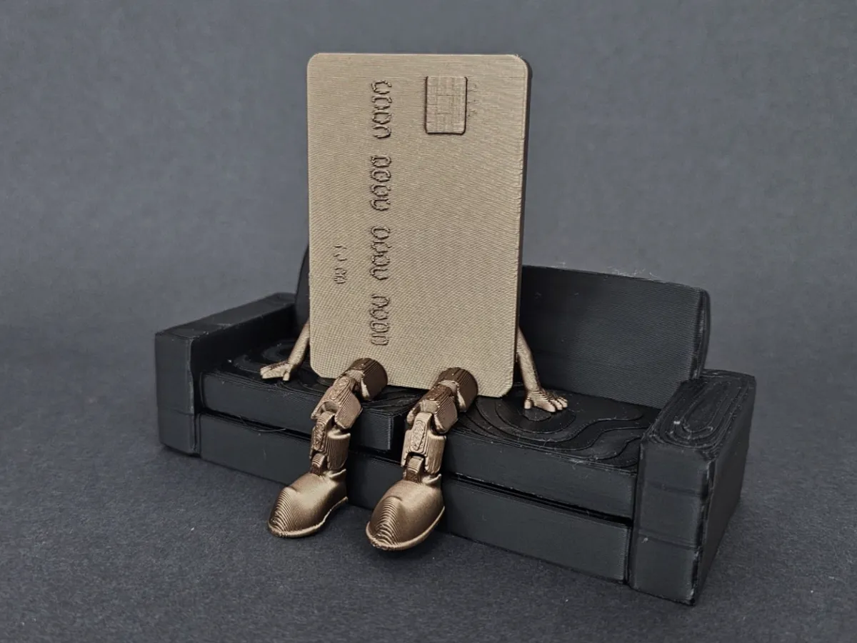 Amigable tarjeta de crédito flexible articulada - Regalo para banquero por Ireality MakerWorld ...