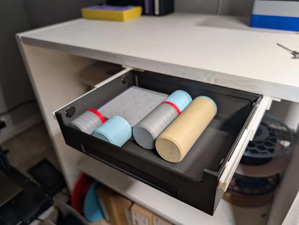 Under Desk drawers (On Rails) - Free 3D Print Model - MakerWorld