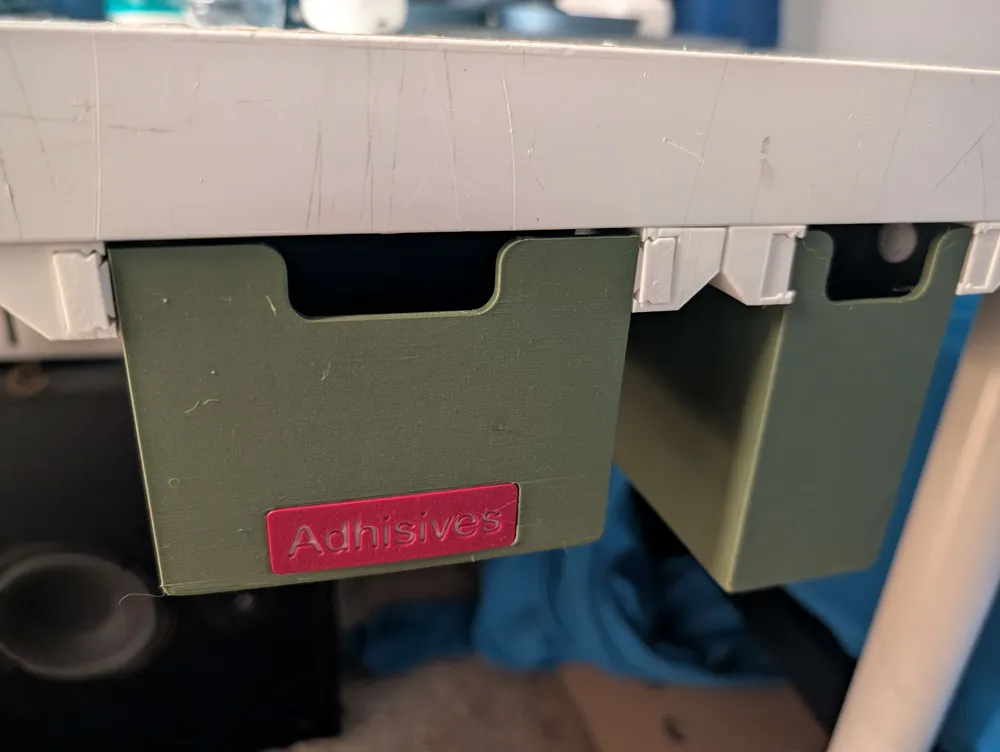 Under Desk drawers (On Rails) - Free 3D Print Model - MakerWorld