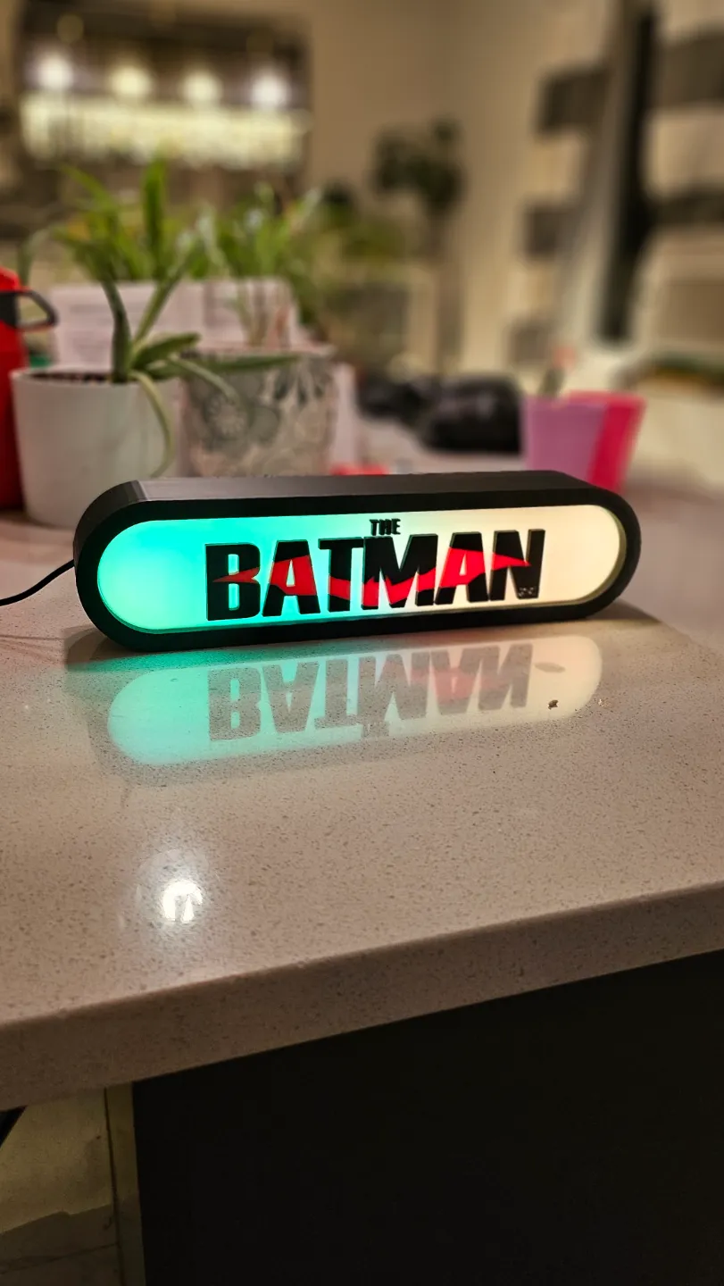 The Batman Led Lightbox by Tommy Gun - MakerWorld
