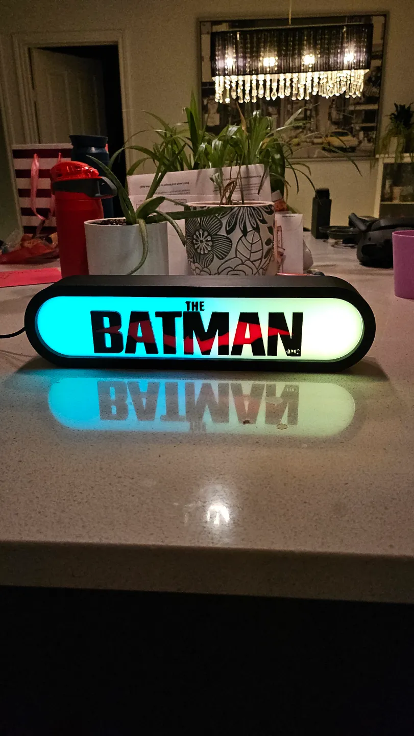 The Batman Led Lightbox by Tommy Gun - MakerWorld