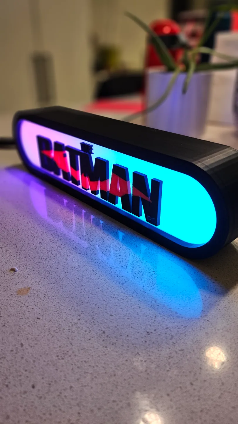 The Batman Led Lightbox by Tommy Gun - MakerWorld