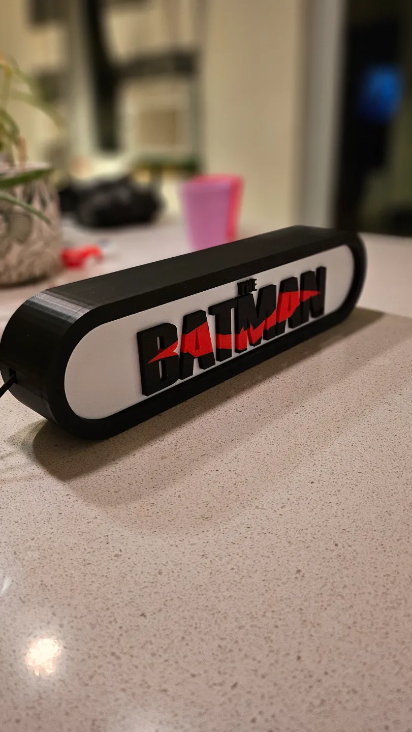 The Batman Led Lightbox by Tommy Gun - MakerWorld