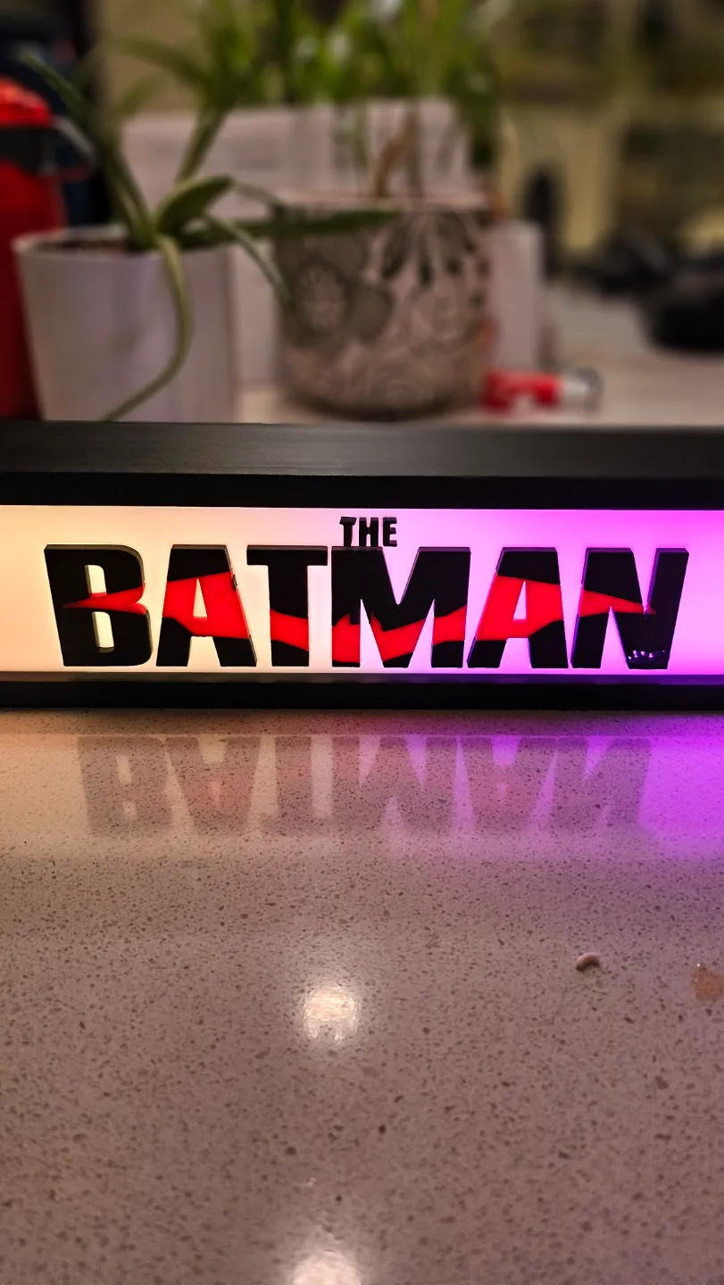 The Batman Led Lightbox by Tommy Gun - MakerWorld