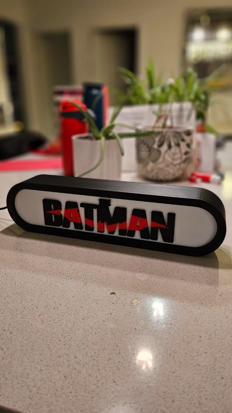 The Batman Led Lightbox by Tommy Gun - MakerWorld