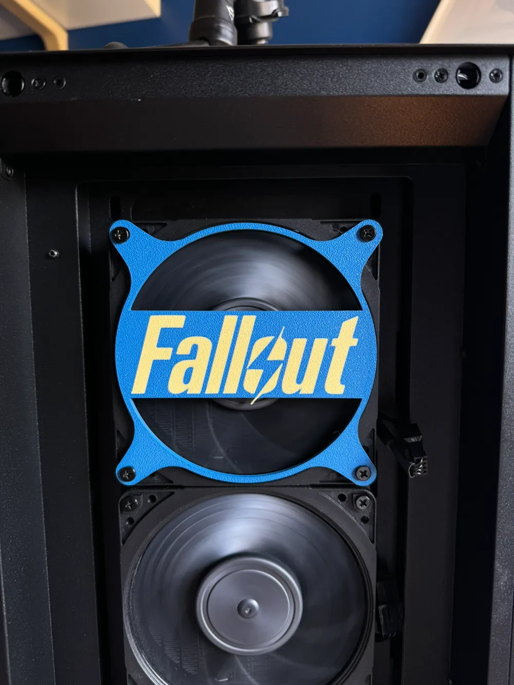 FALLOUT logo PC Fan Cover 120mm by 3d_print_creations - MakerWorld